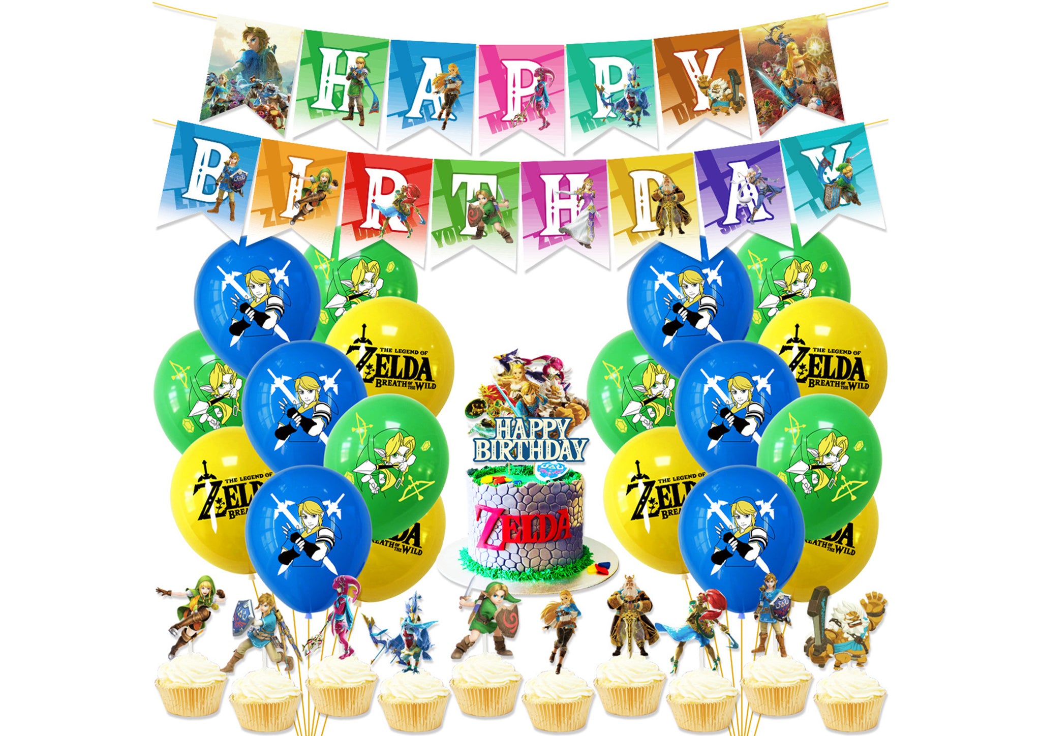 The Legend of Zelda Birthday Banners & Balloons - Epic Party ...
